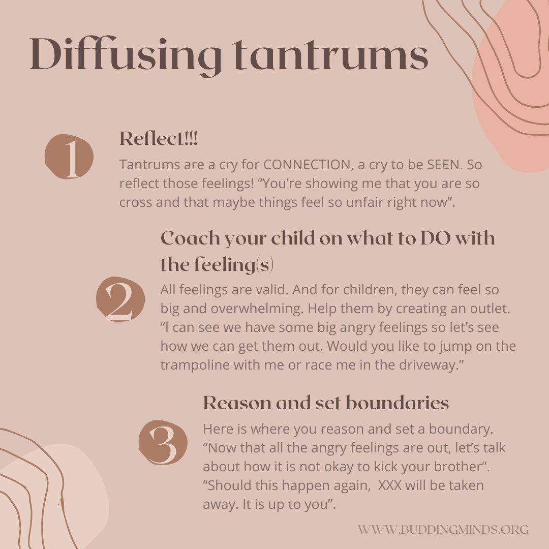Cheat Sheet to Tantrums | Budding Minds